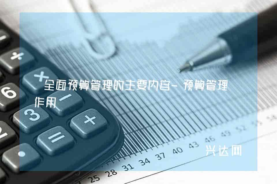 全面预算管理的主要内容 预算管理的作用 兴达网